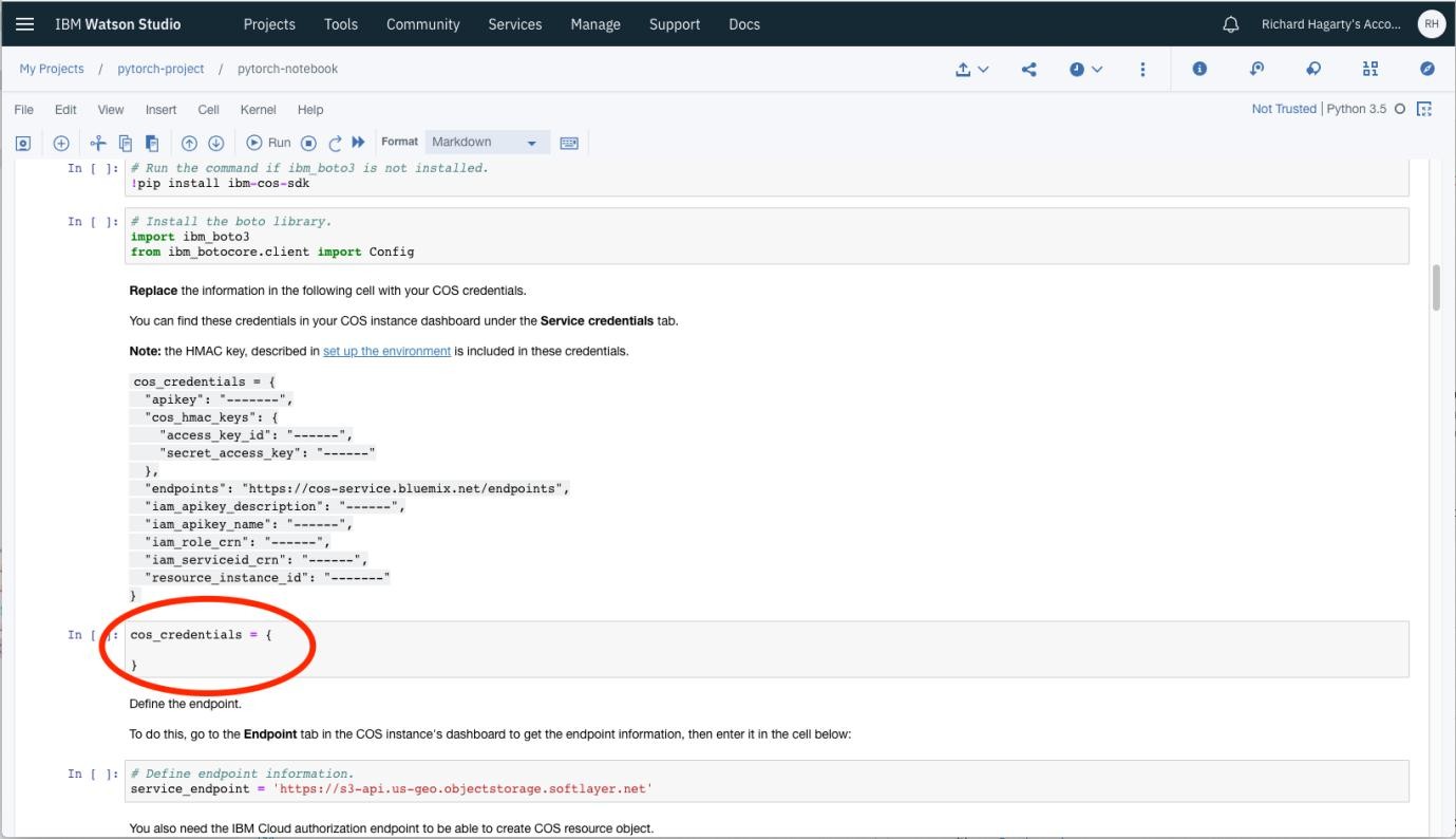 Creating a handwritten digit recognizer in Watson Studio and PyTorch